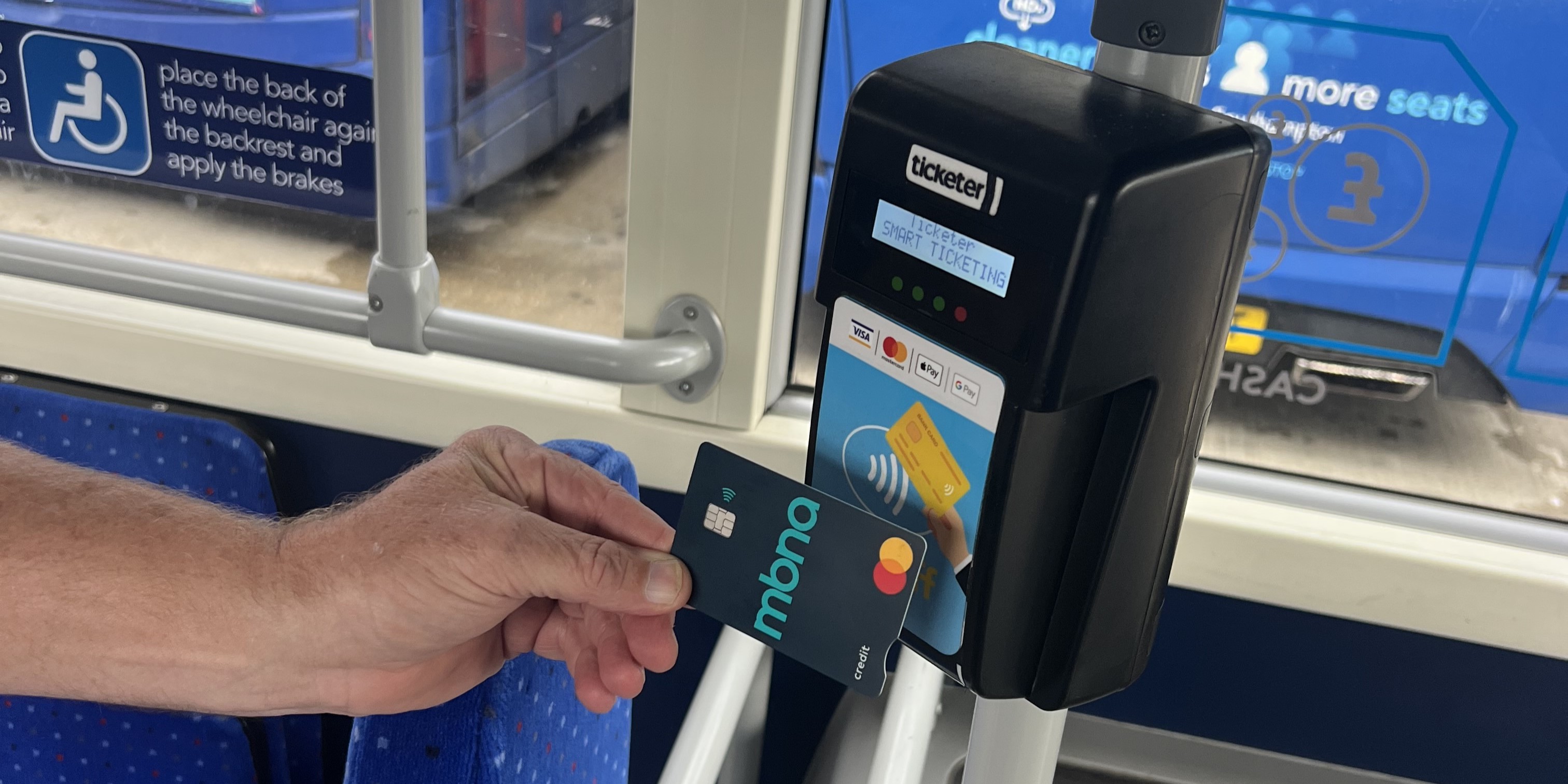 Tap On Tap Off contactless payments - Unilink Buses