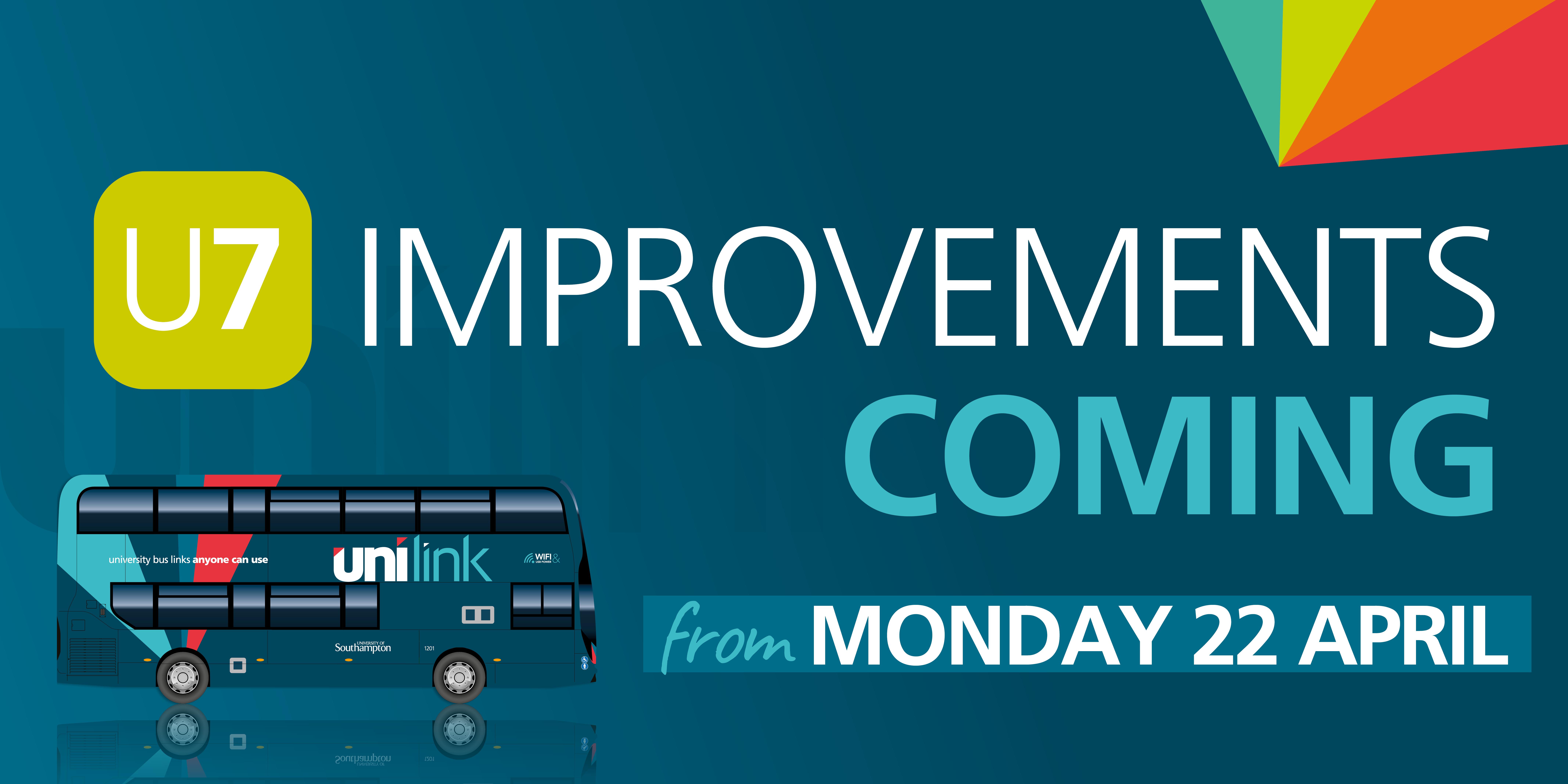 Improvements to our U7 service from 22 April - Unilink Buses